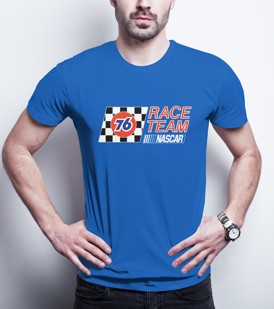 Union 76 Race Team NASCAR Checkered Flag T-Shirt