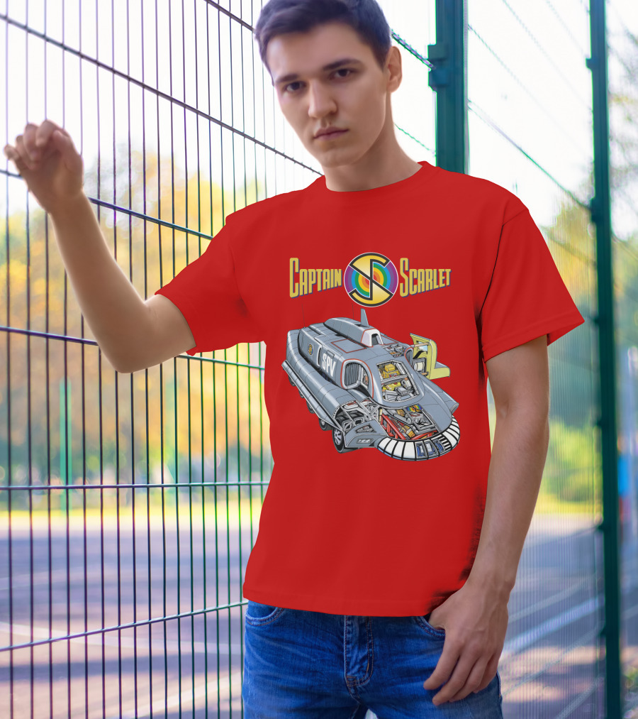 Captain Scarlet SPV Spectrum Pursuit Vehicle Blueprint T-Shirt