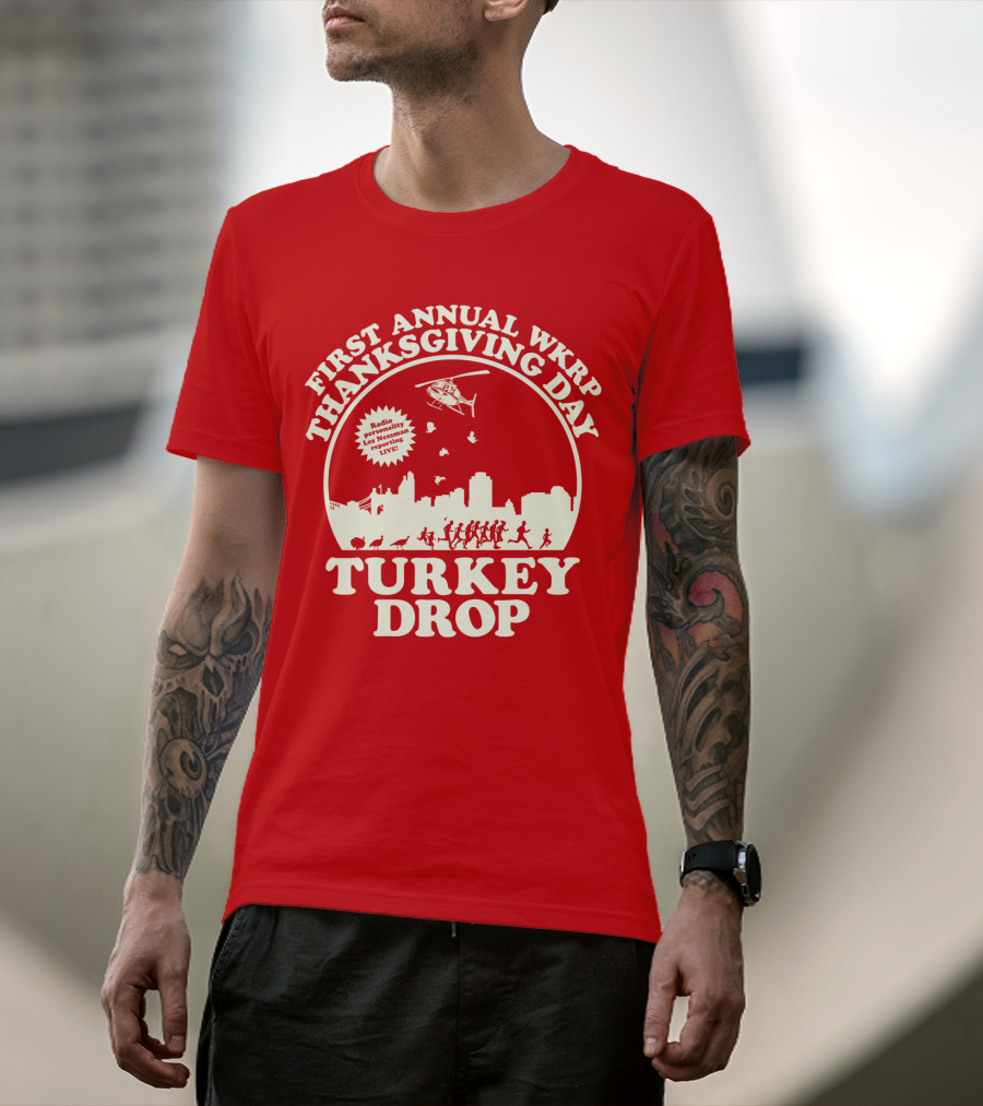First Annual Wkrp Thanksgiving Day Turkey Drop Radio Presentation Live T-Shirt