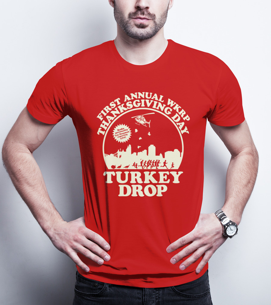 First Annual Wkrp Thanksgiving Day Turkey Drop Radio Presentation Live T-Shirt