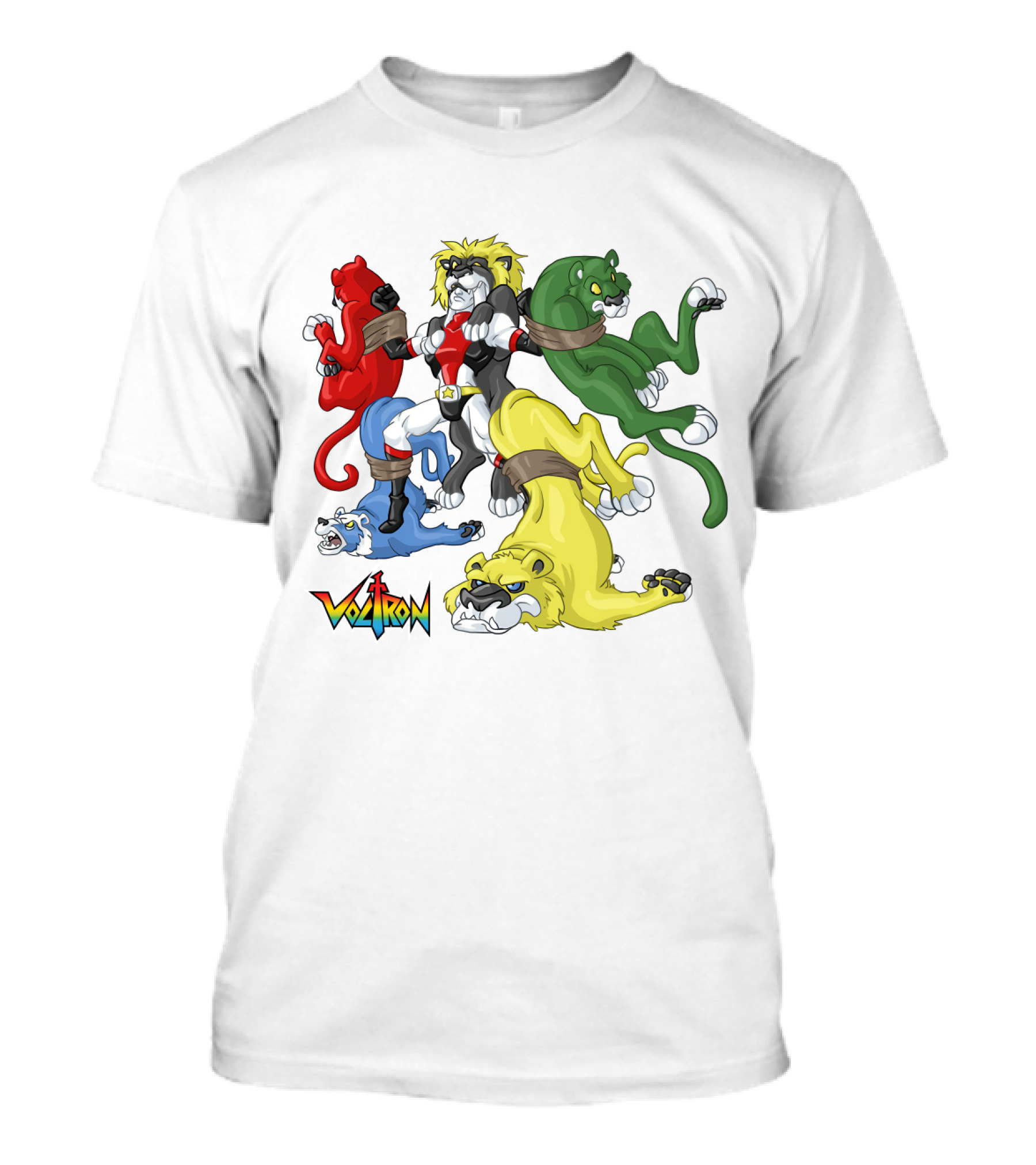 Voltron Classic Lions Team Assembly T-Shirt