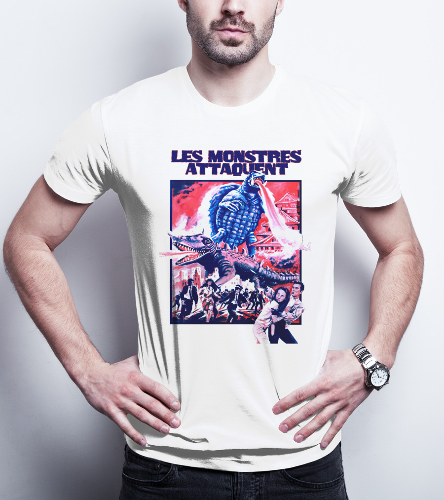 Les Monstres Attaquent Gamera French T-Shirt