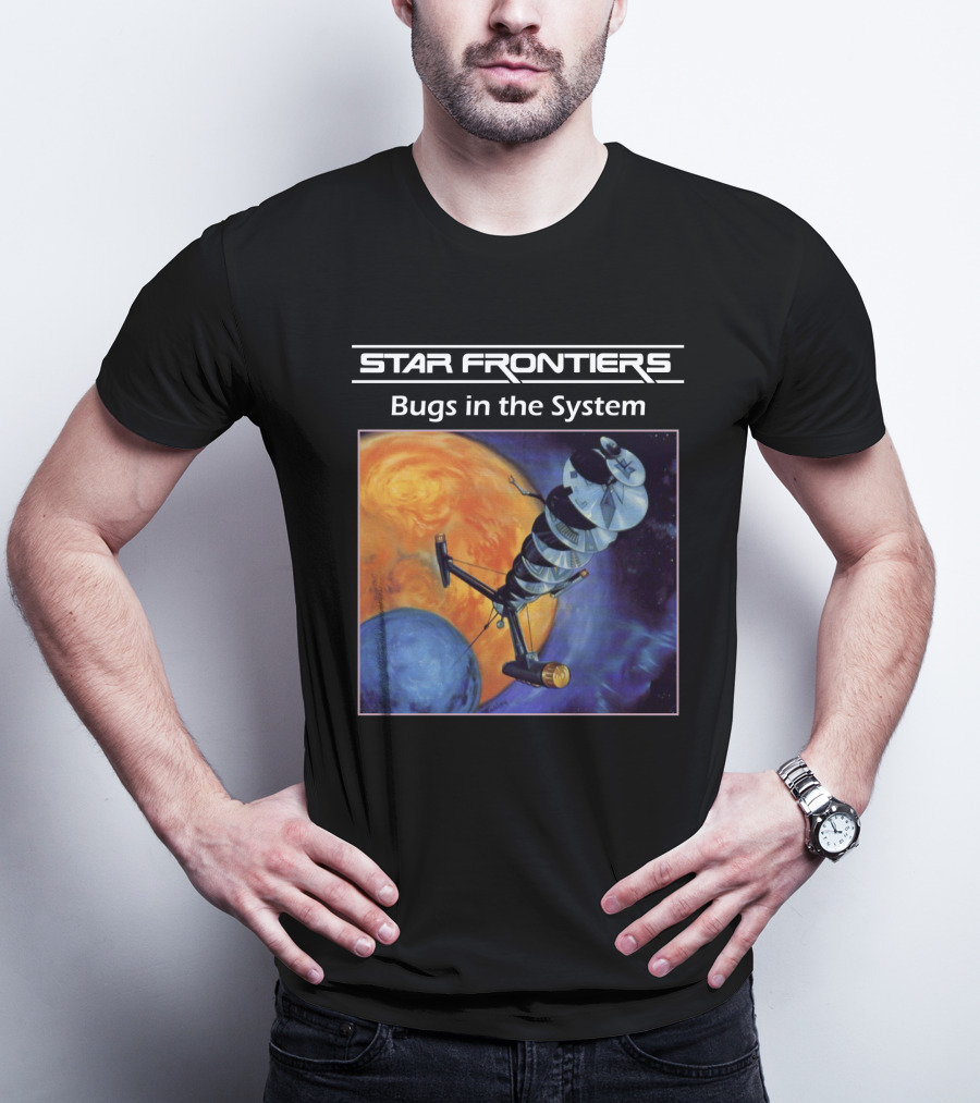 Star Frontiers Bugs In The System Space Satellite Planets T-Shirt