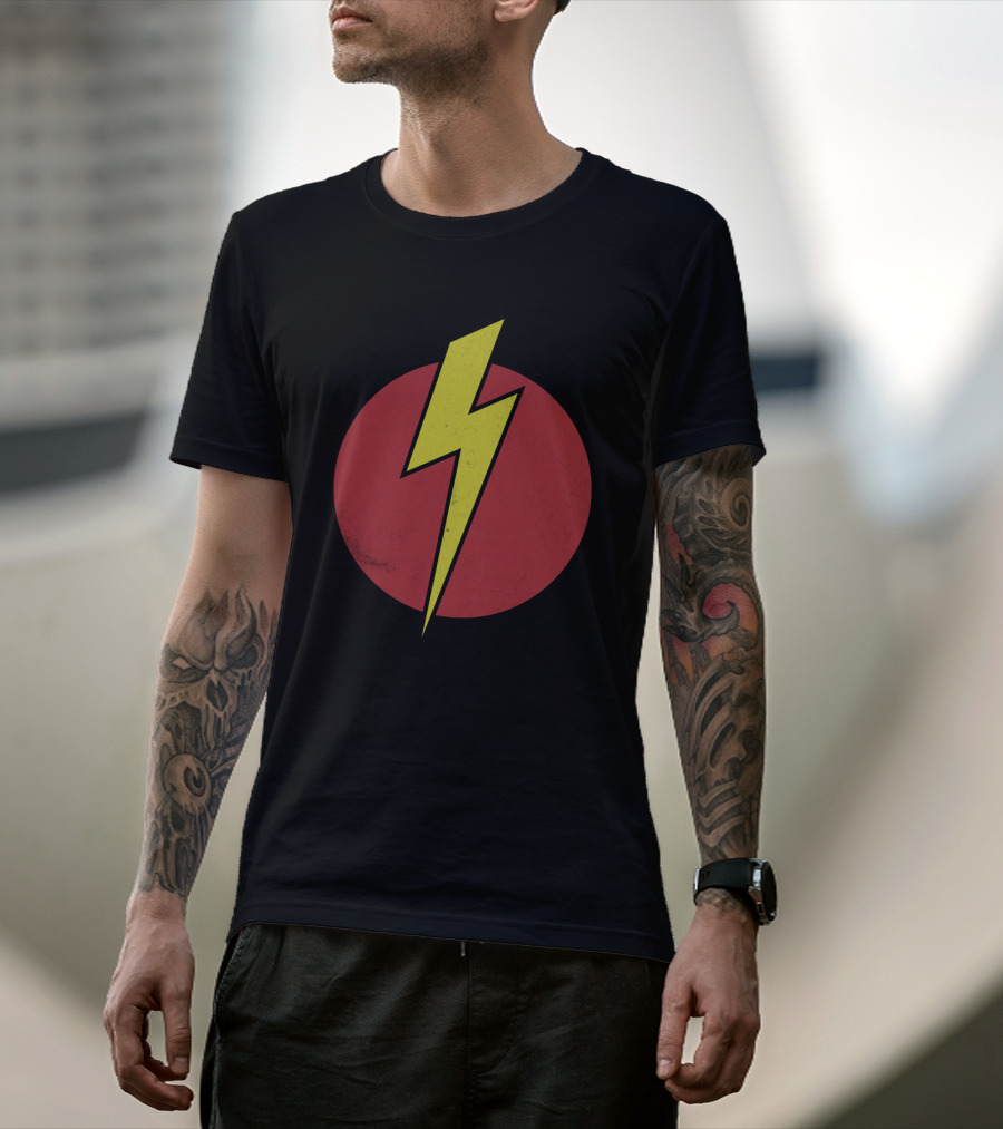 Flash Gordon Lightning Bolt Red Circle T-Shirt