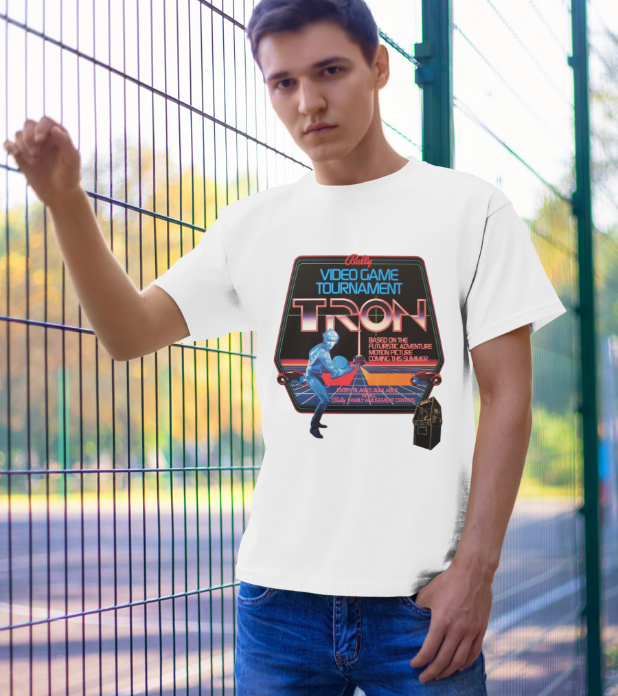 Bally Video Game Tournament Tron Based On The Futuristic Adventure Motion Picture Coming This Summer T-Shirt