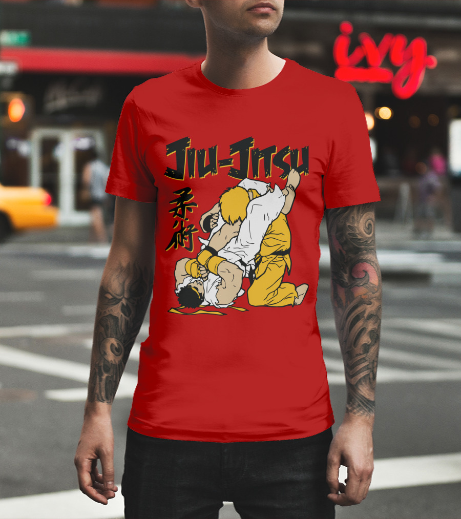 Jiu Jitsu Street Ryu Ken Martial Arts Showdown T-Shirt