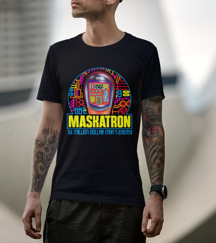 MASKATRON SIX MILLION DOLLAR MAN'S ENEMY T-Shirt
