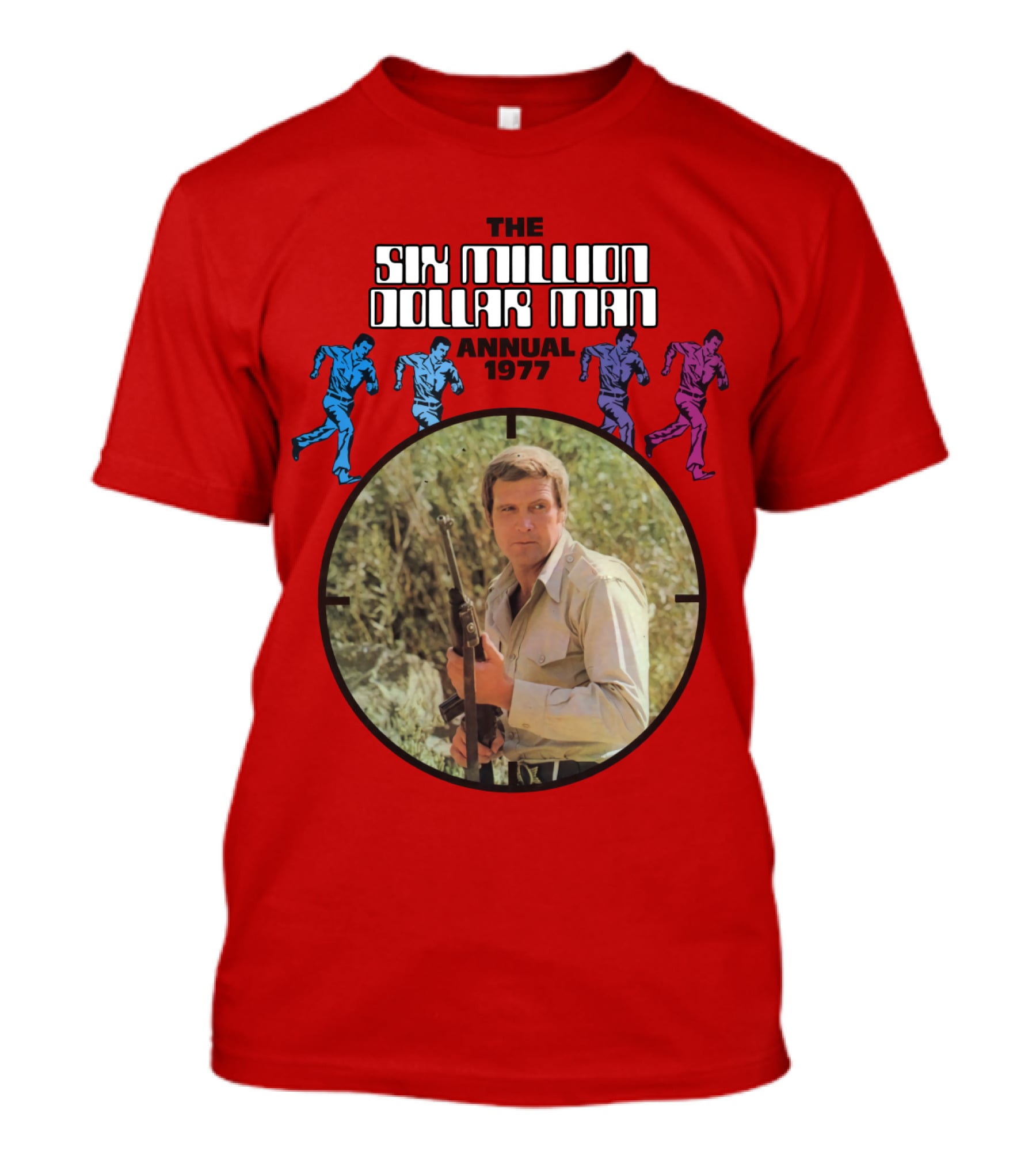 The Six Million Dollar Man Running Figures Annual 1977 T-Shirt