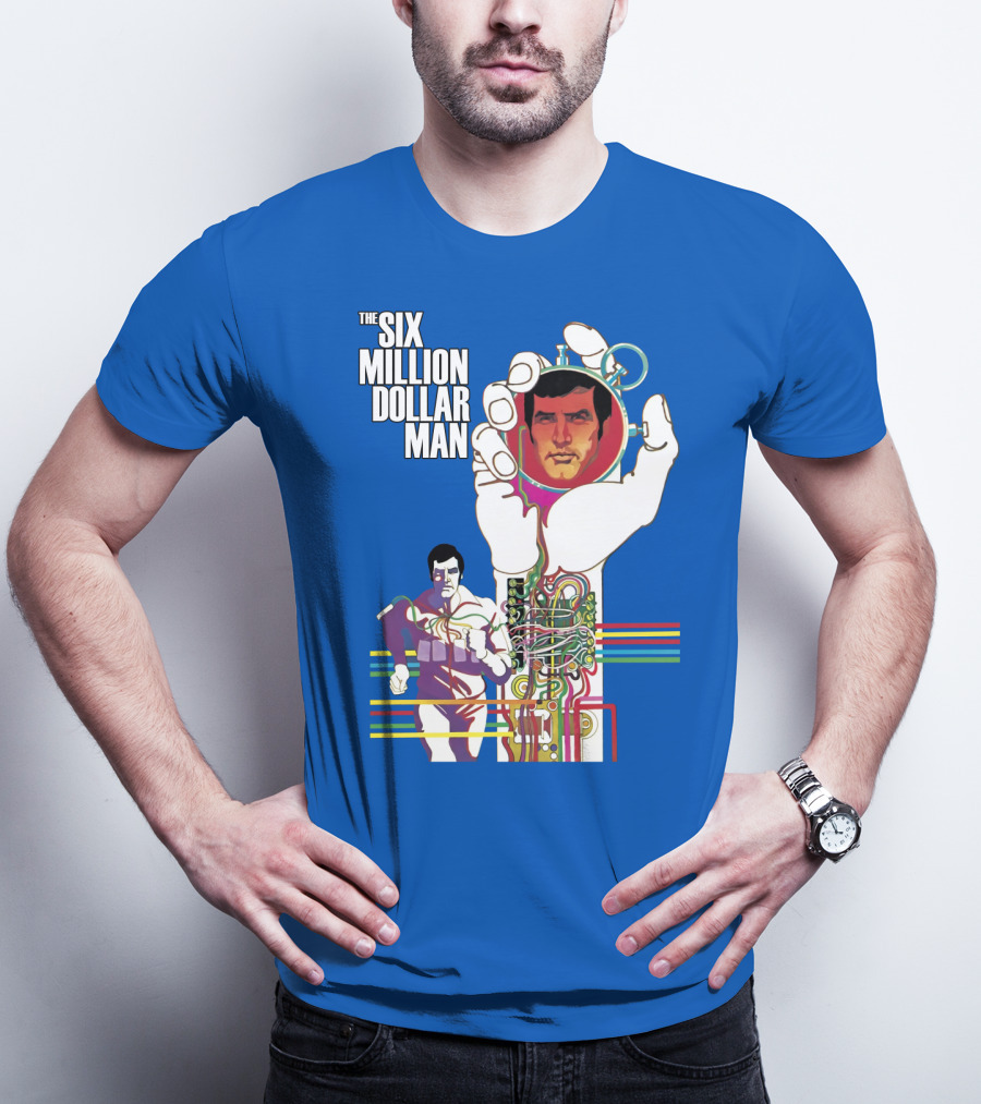 The Six Million Dollar Man Bionic Circuitry Action Hero T-Shirt