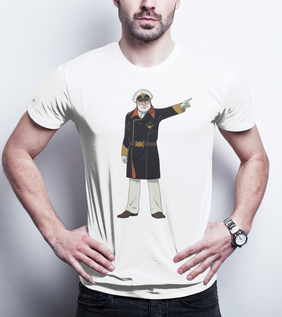 Captain Avatar Star Blazers Iconic Character Pose T-Shirt