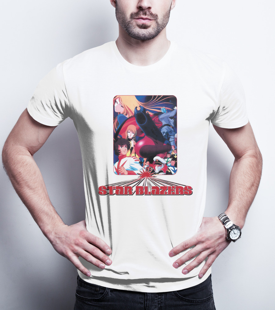 Star Blazers Classic Anime Character Montage Series T-Shirt