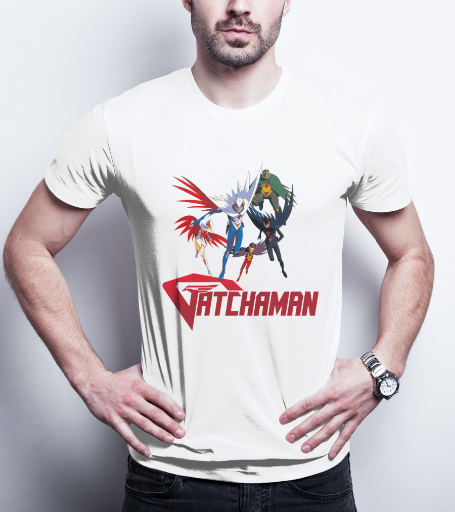 Battle Of The Planets Gatchaman Heroic Team Formation T-Shirt