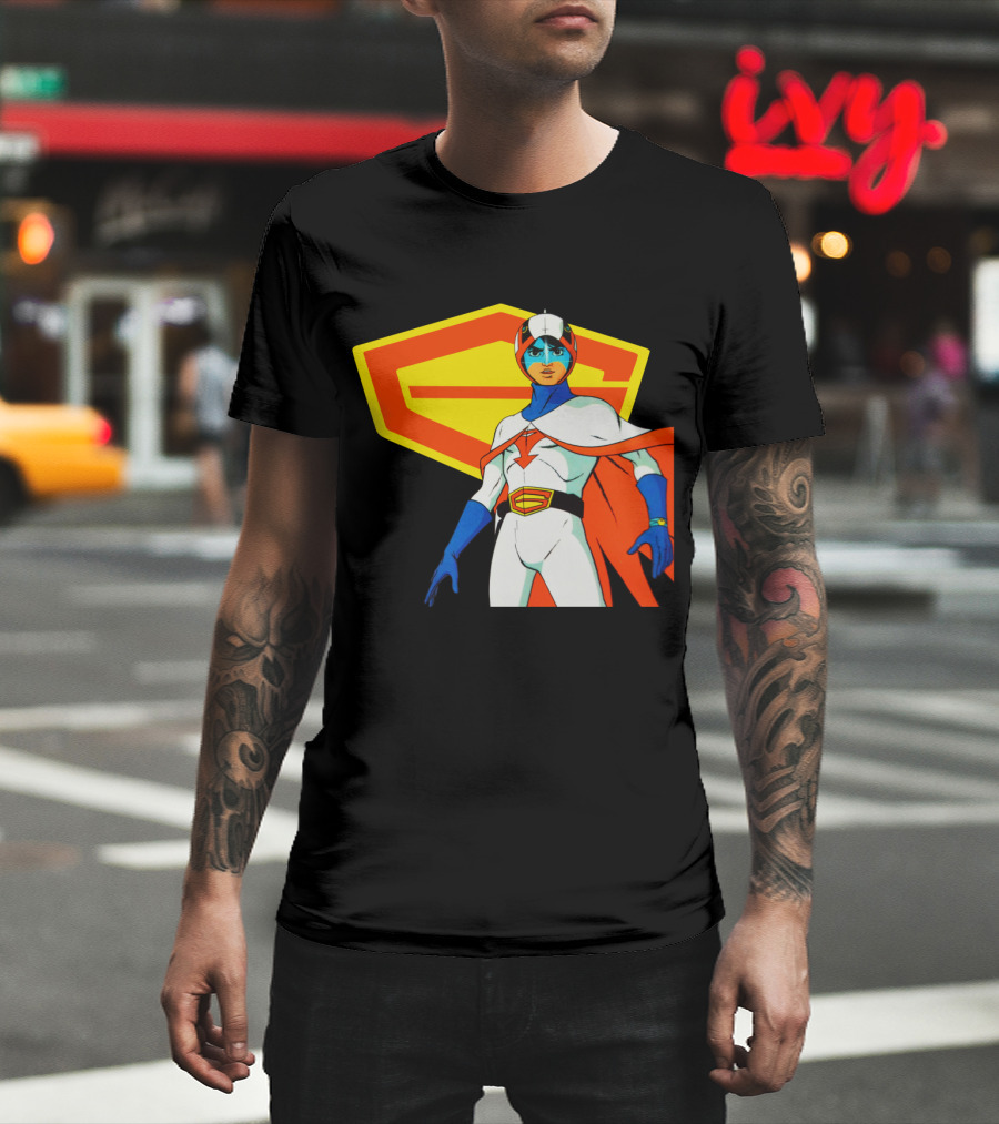 Battle Of The Planets G Force Iconic Character With Emblem T-Shirt
