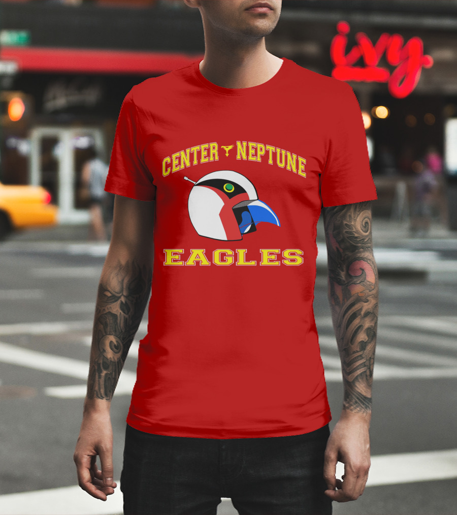 Center Neptune Eagles G-Force Helmet T-Shirt