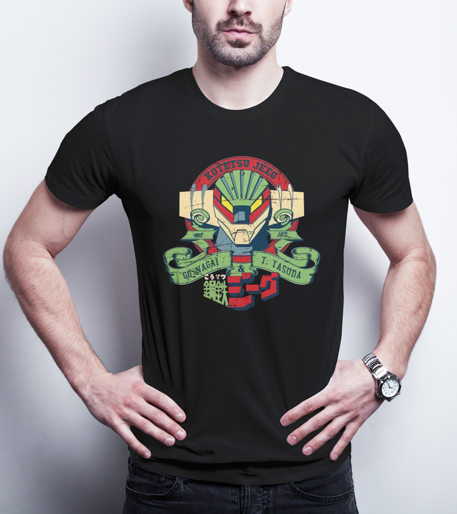 Kotetsu Jeeg Go Nagai T. Yasuda 1975 Japan Robot T-Shirt
