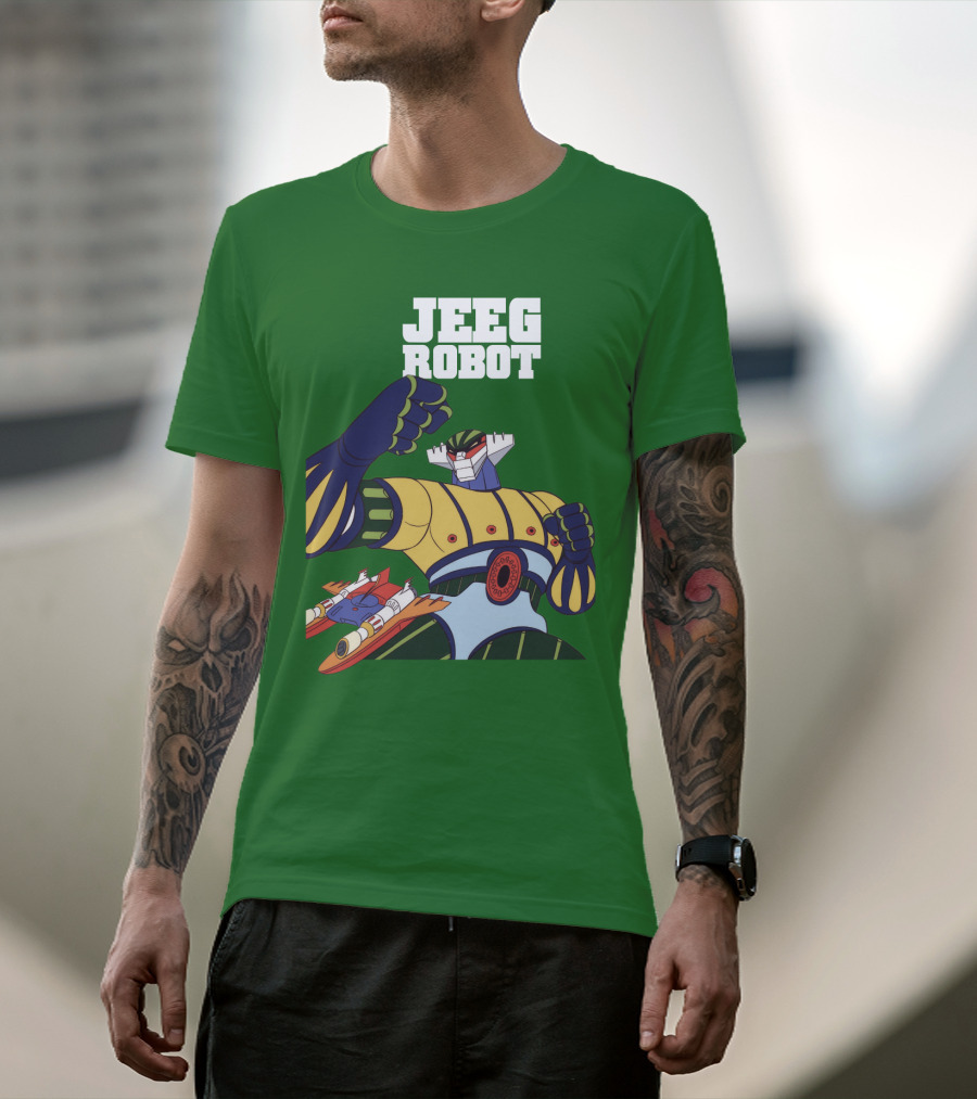 Jeeg Robot Anime Mecha Hero Dynamic Pose T-Shirt