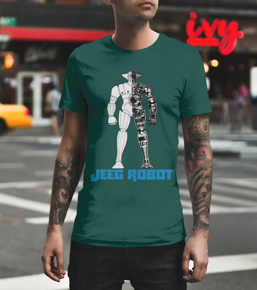 Jeeg Robot Cyborg Half-Mechanical T-Shirt