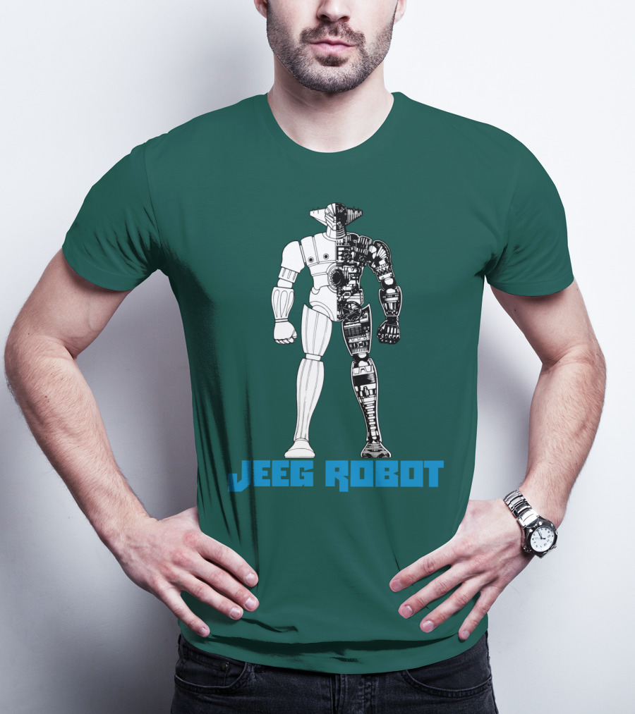 Jeeg Robot Cyborg Half-Mechanical T-Shirt