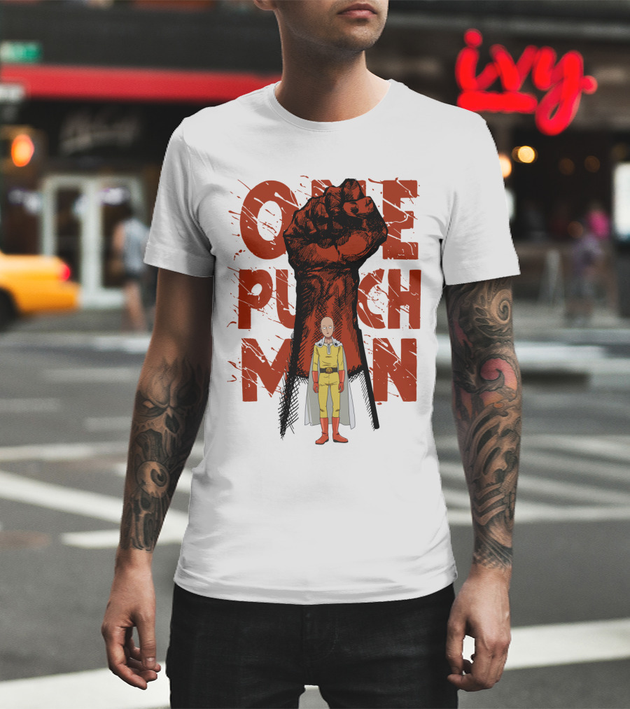 One Punch Man Saitama Hero Fist Power T-Shirt