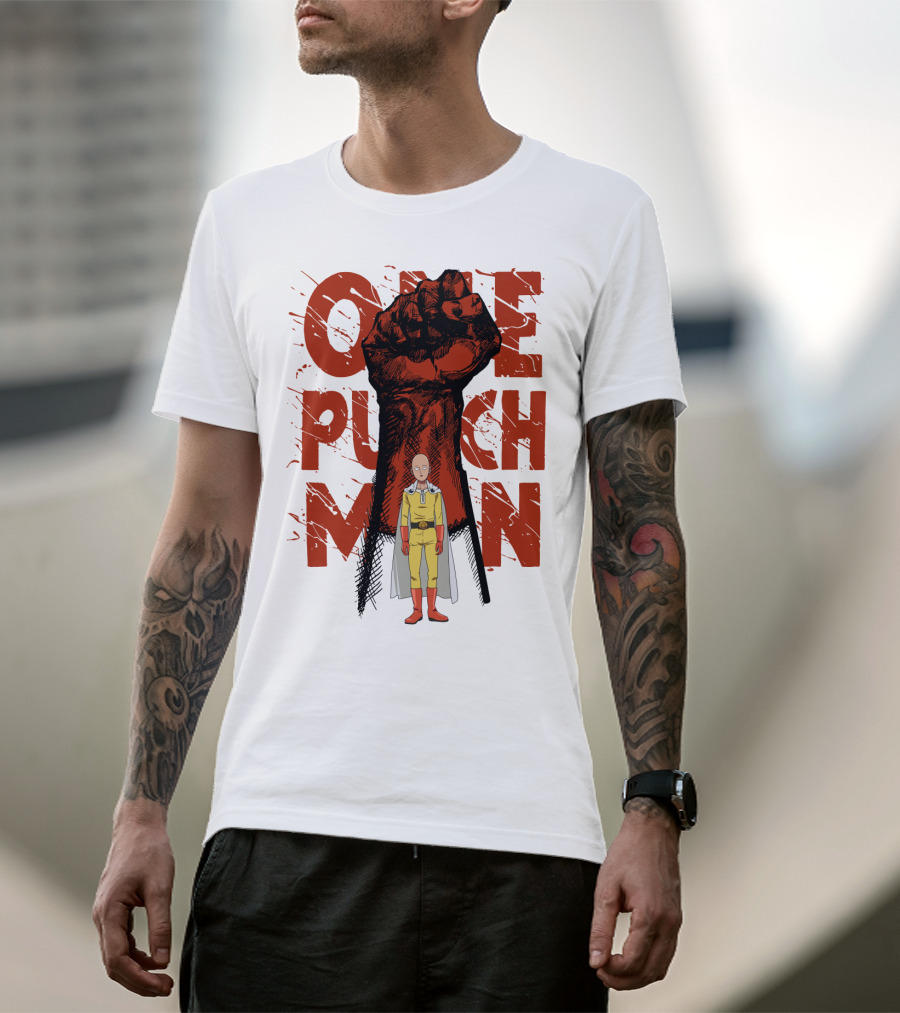 One Punch Man Saitama Hero Fist Power T-Shirt