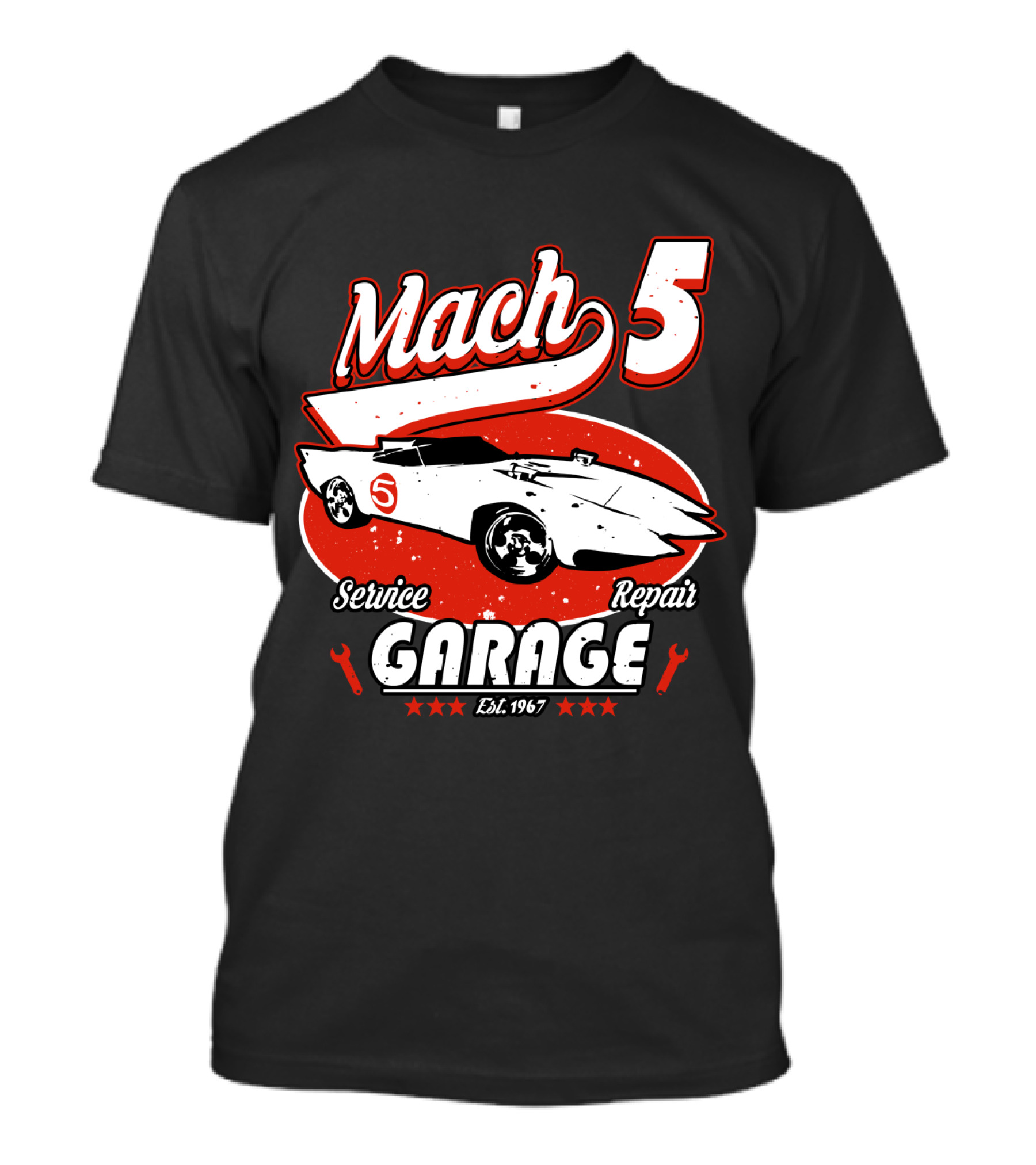Mach 5 Service Repair Garage Est 1967 T-Shirt