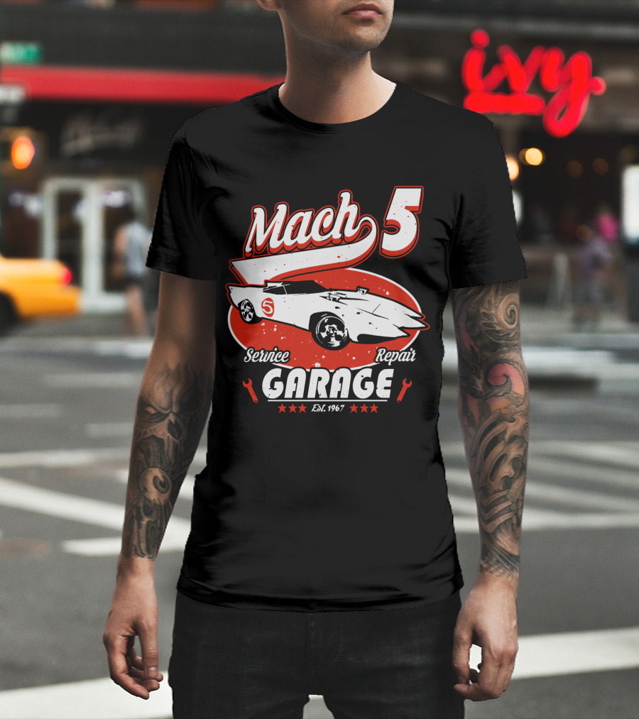 Mach 5 Service Repair Garage Est 1967 T-Shirt
