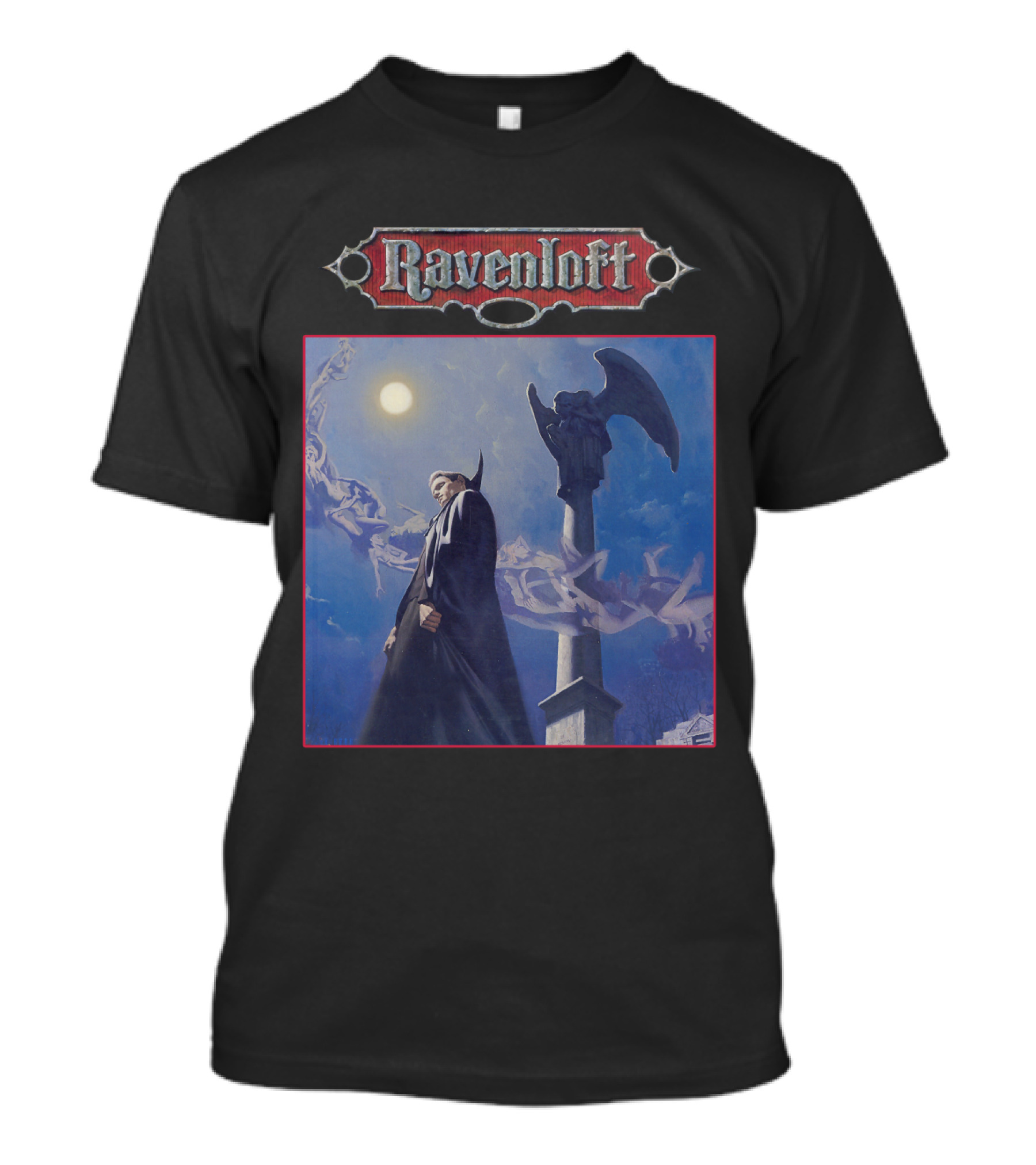 Ravenloft Vampire Night Gothic Scene T-Shirt