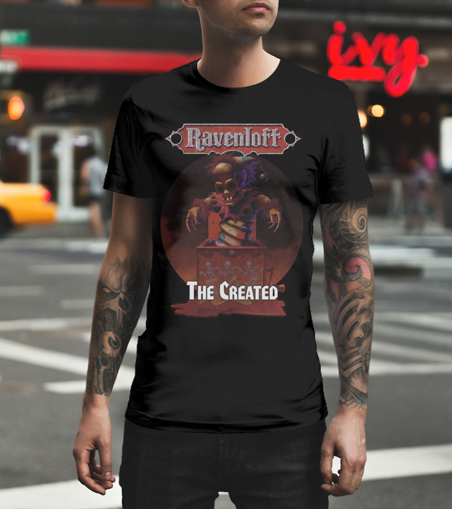 Ravenloft The Created Creepy Puppet Box With Skeletons T-Shirt