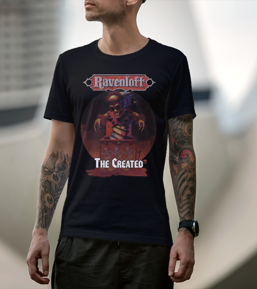 Ravenloft The Created Creepy Puppet Box With Skeletons T-Shirt