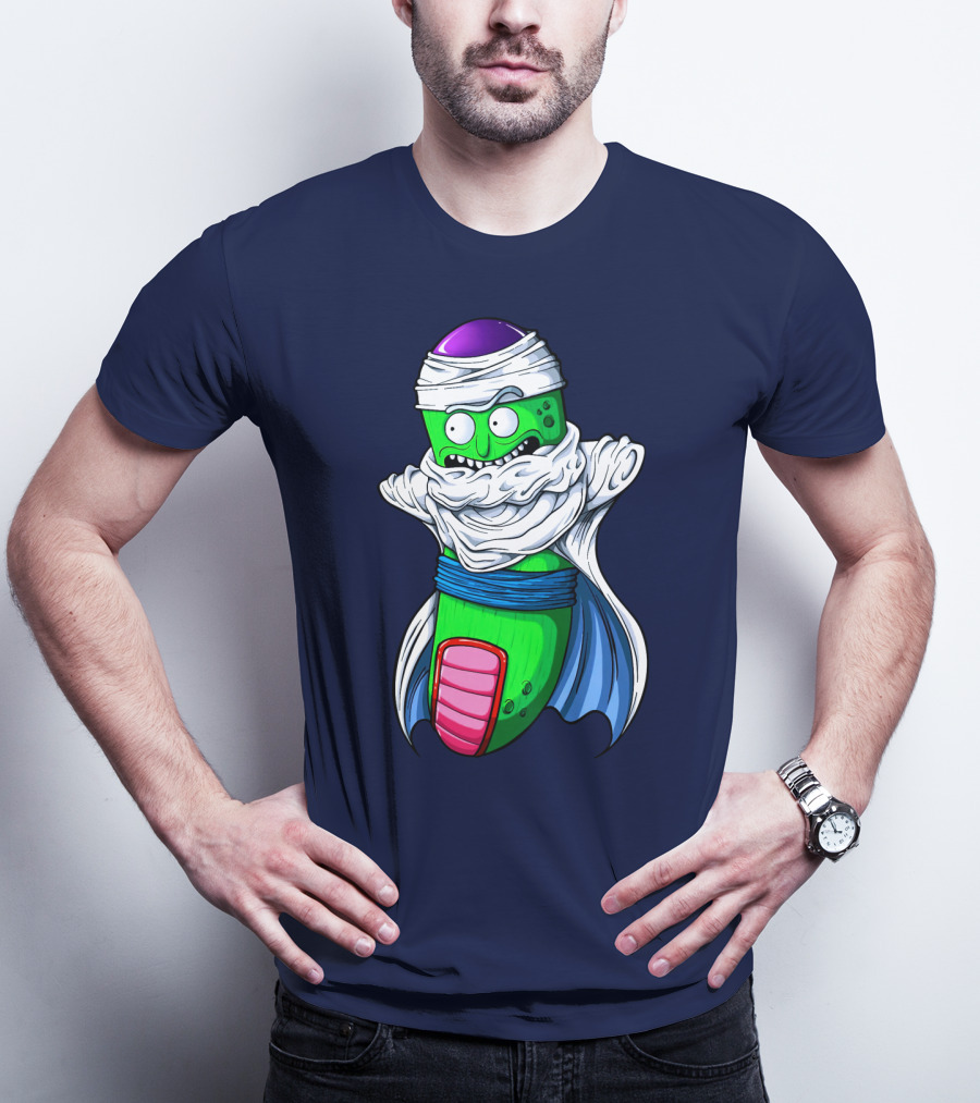 Rick And Morty Pickle Rick Meets Dragon Ball Z Fusion T-Shirt