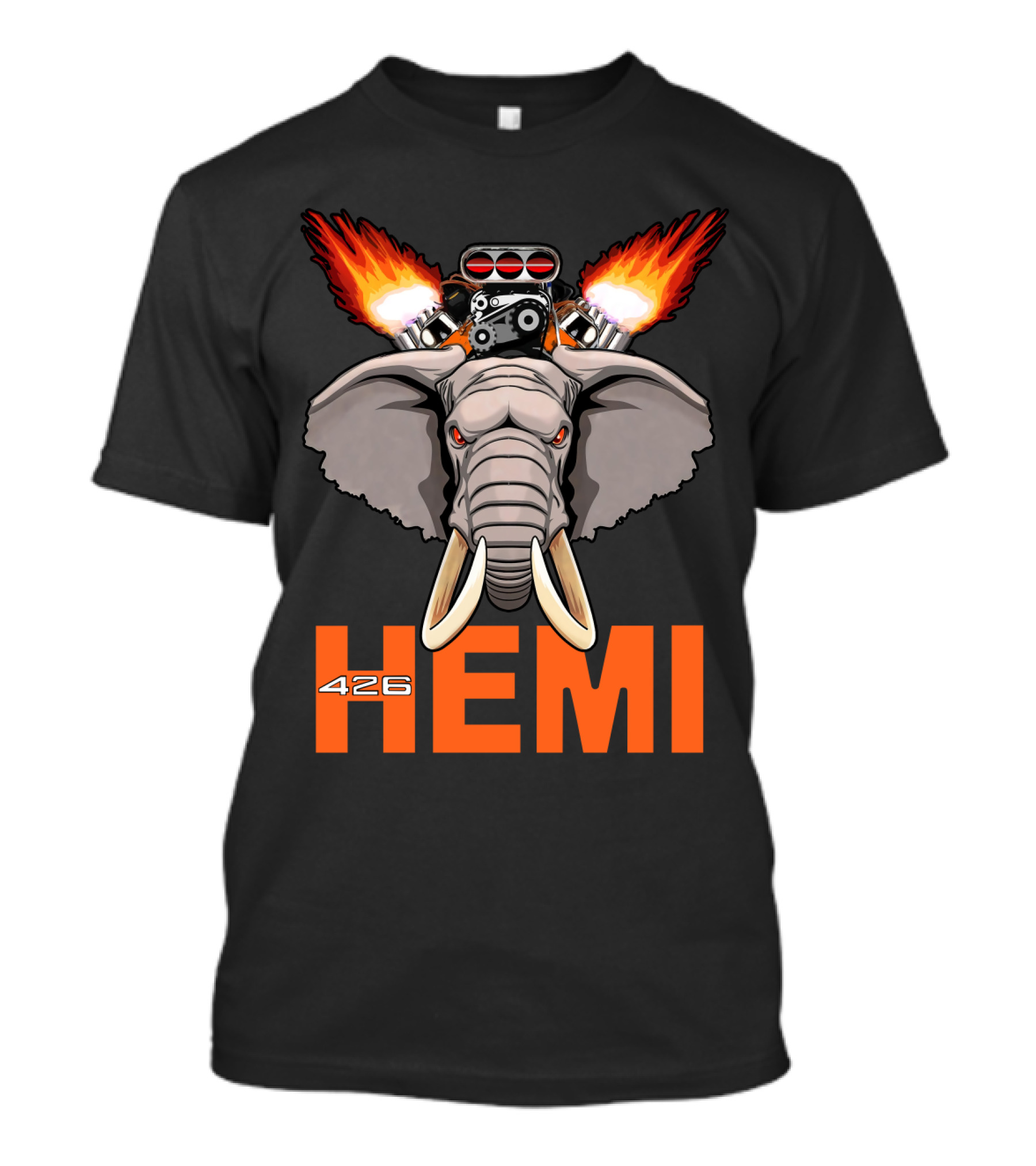 Mopar 426 Hemi Elephant Engine Power Burst T-Shirt