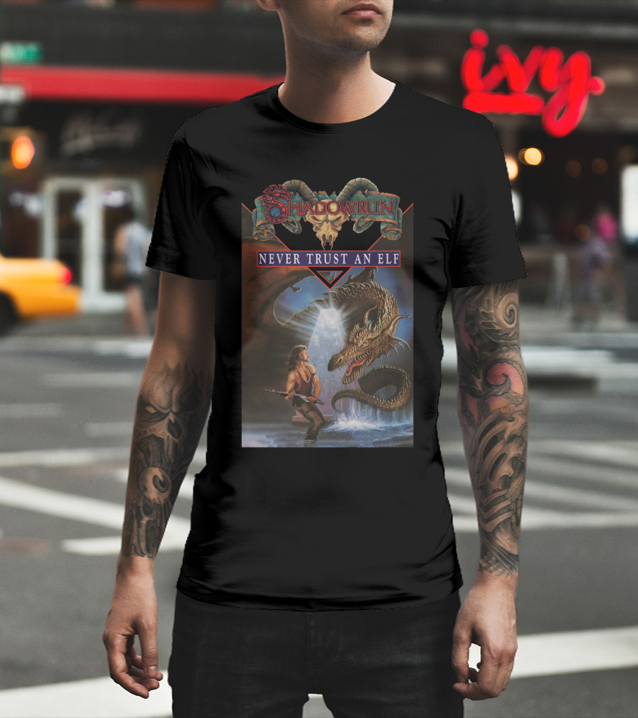 Shadowrun Never Trust An Elf T-Shirt