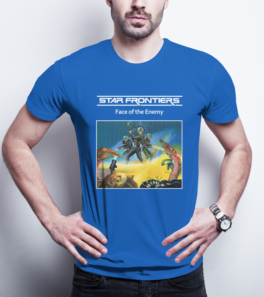 Star Frontiers Face Of The Enemy Alien Battle Scene T-Shirt