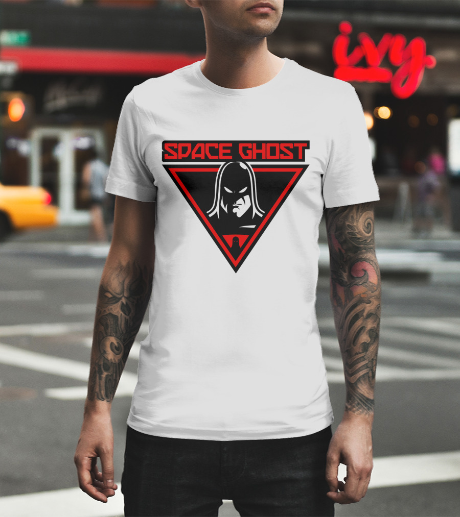 Space Ghost Logo With Red Triangle T-Shirt