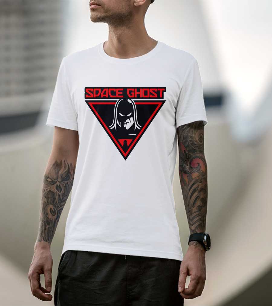 Space Ghost Logo With Red Triangle T-Shirt