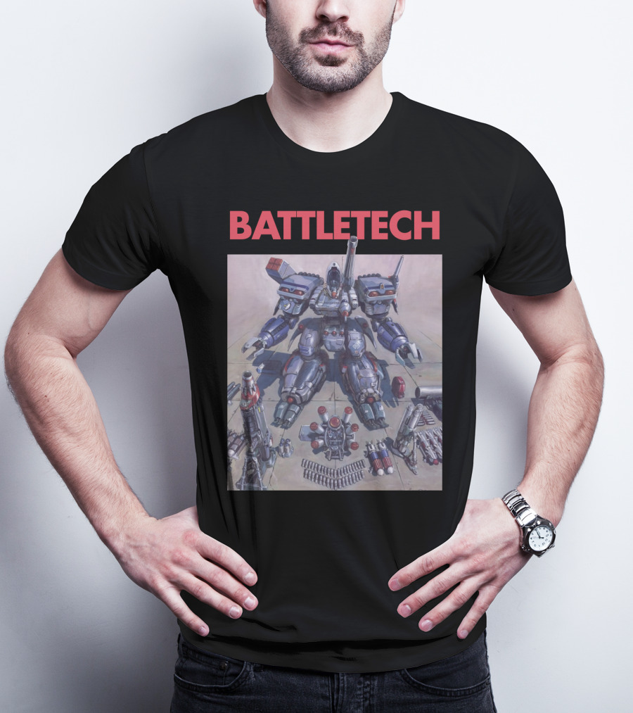 BATTLETECH Mech Assembly Scene T-Shirt