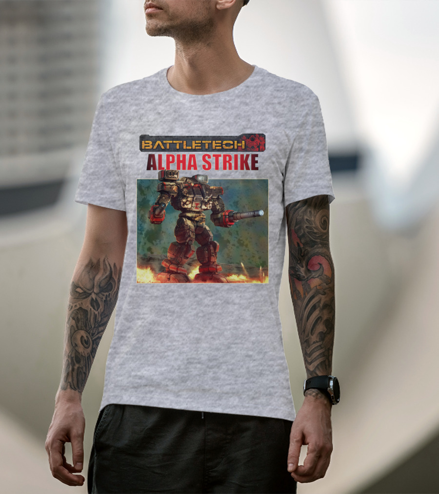 BattleTech ALPHA STRIKE Mech Warrior Battle Scene T-Shirt