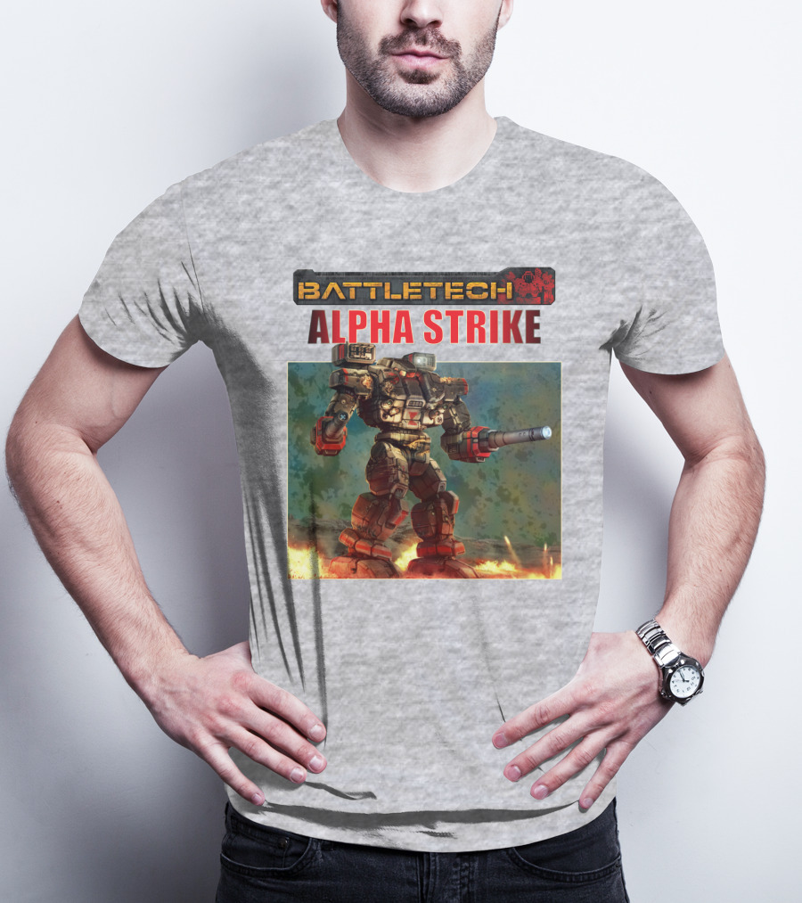 BattleTech ALPHA STRIKE Mech Warrior Battle Scene T-Shirt