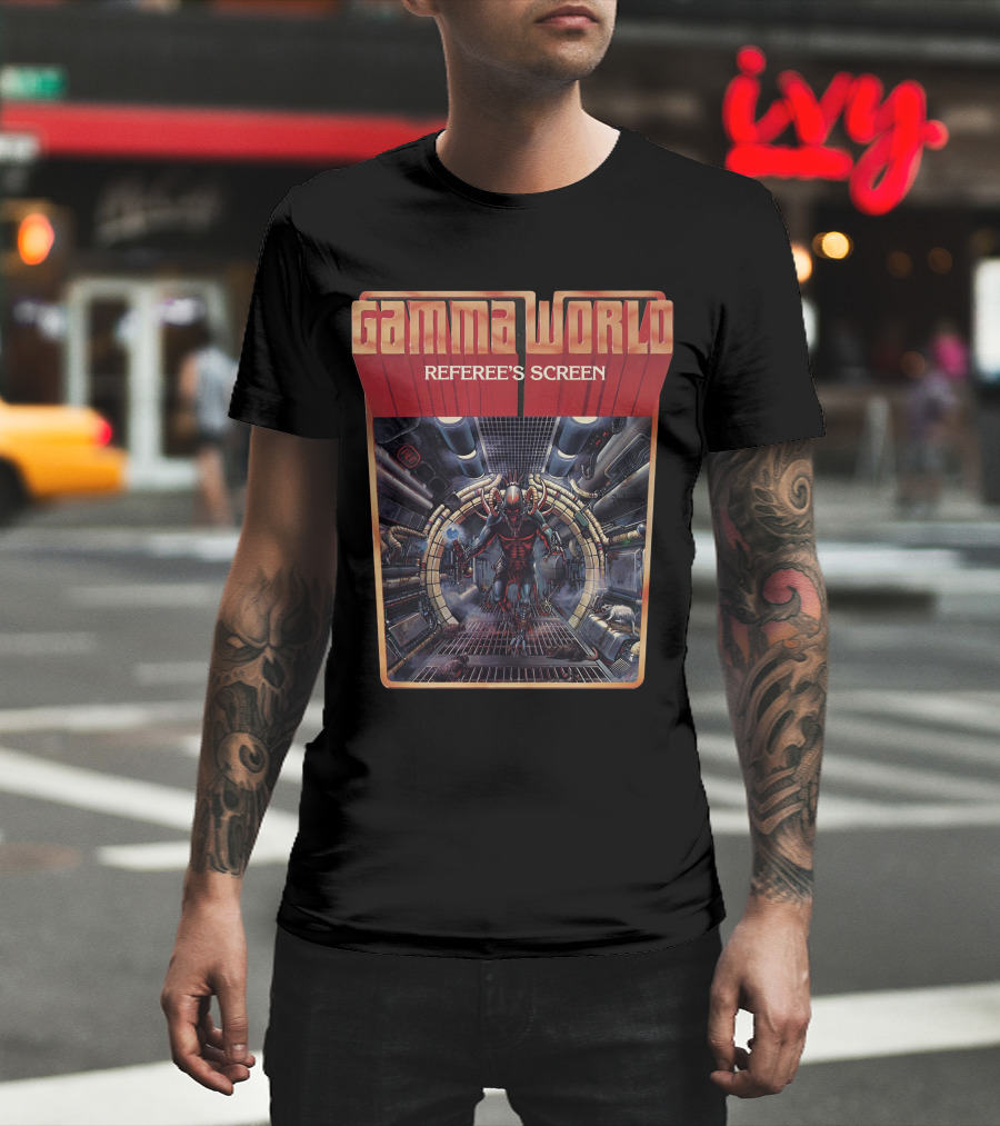 Gamma World Referee's Screen Sci-Fi Dungeon Crawler Adventure T-Shirt
