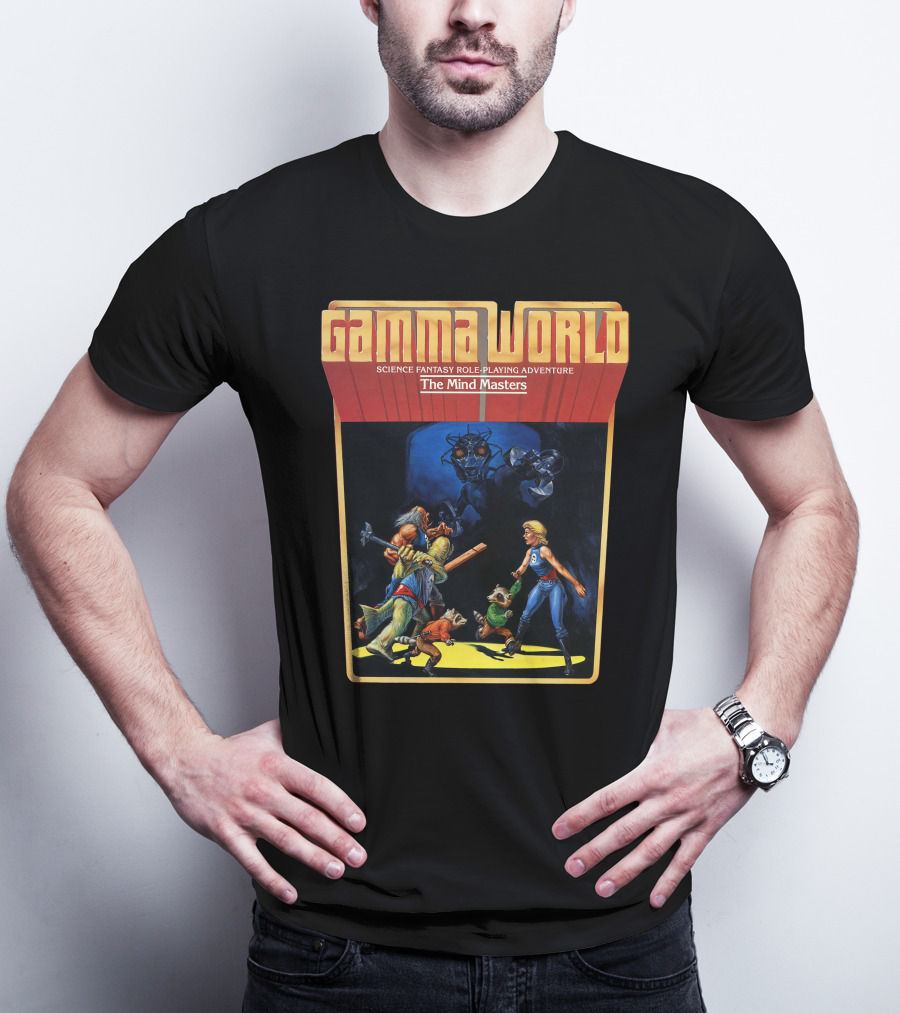 Gamma World Science Fantasy Role-Playing Adventure The Mind Masters T-Shirt