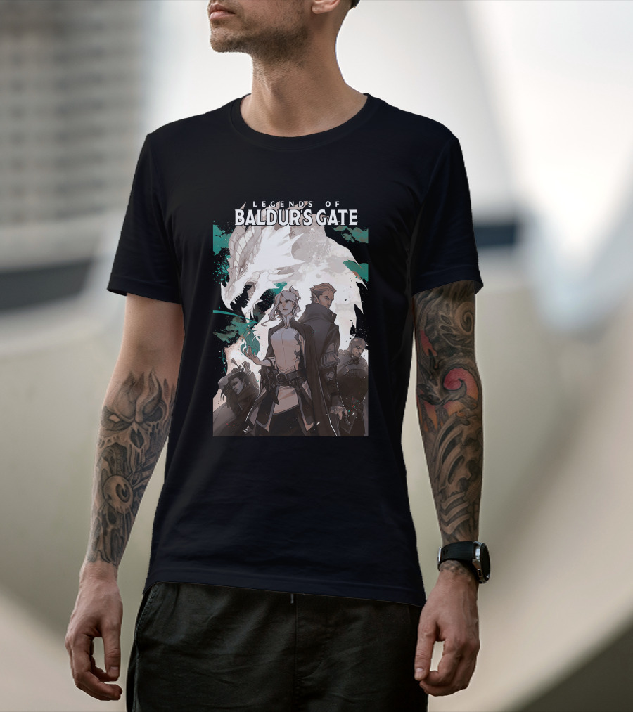 Legends Of Baldur’s Gate Dragon And Heroes Adventure T-Shirt