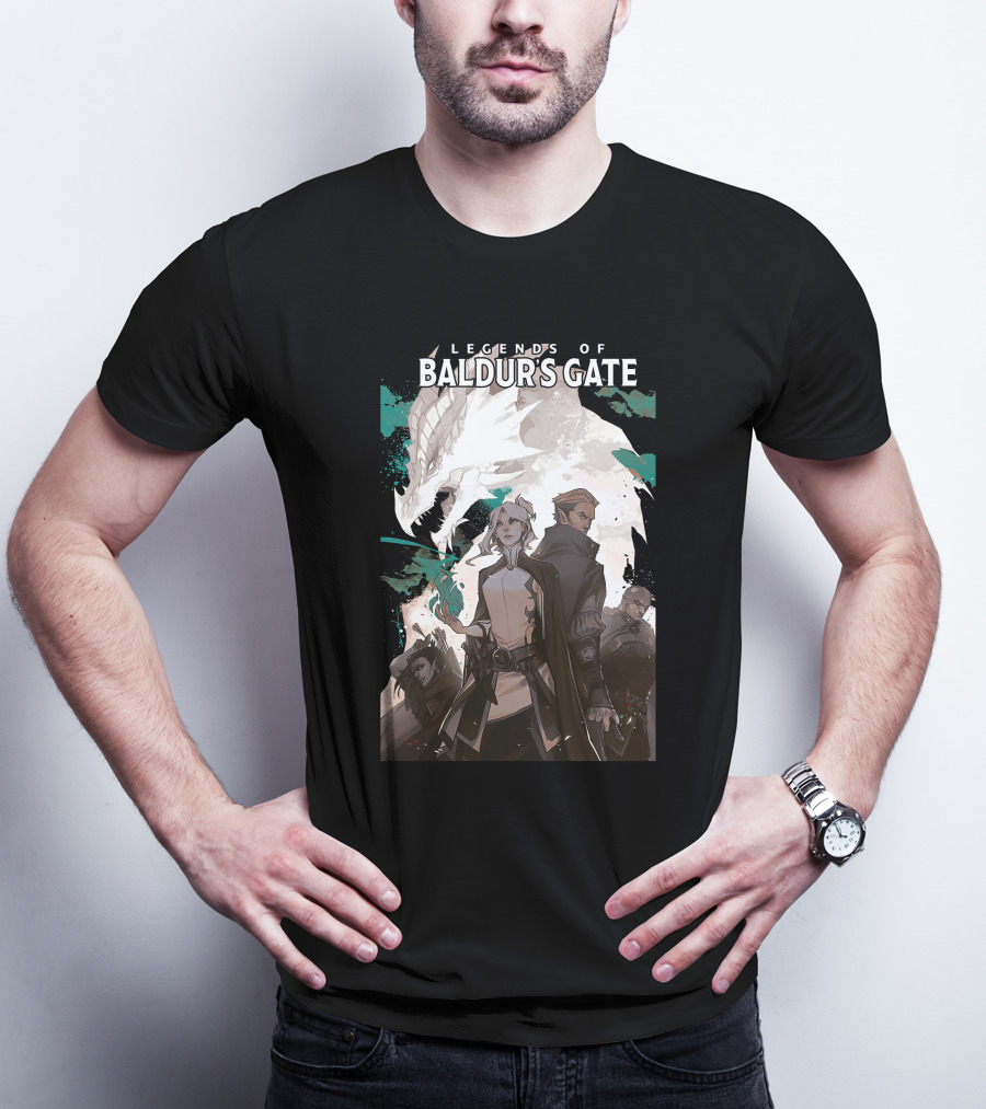 Legends Of Baldur’s Gate Dragon And Heroes Adventure T-Shirt