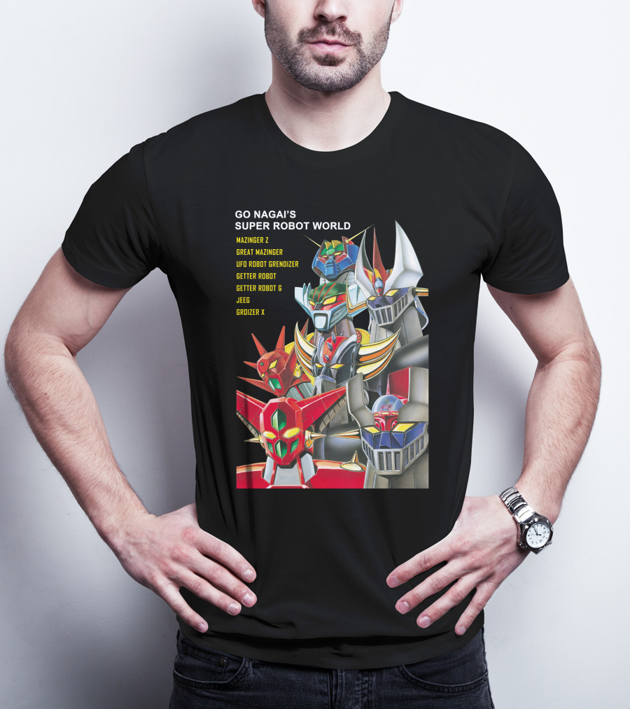 Go Nagai's Super Robot World Mazinger Z Great Mazinger UFO Robot Grendizer Getter Robot Getter Robot G Jeeg Groizer X T-Shirt