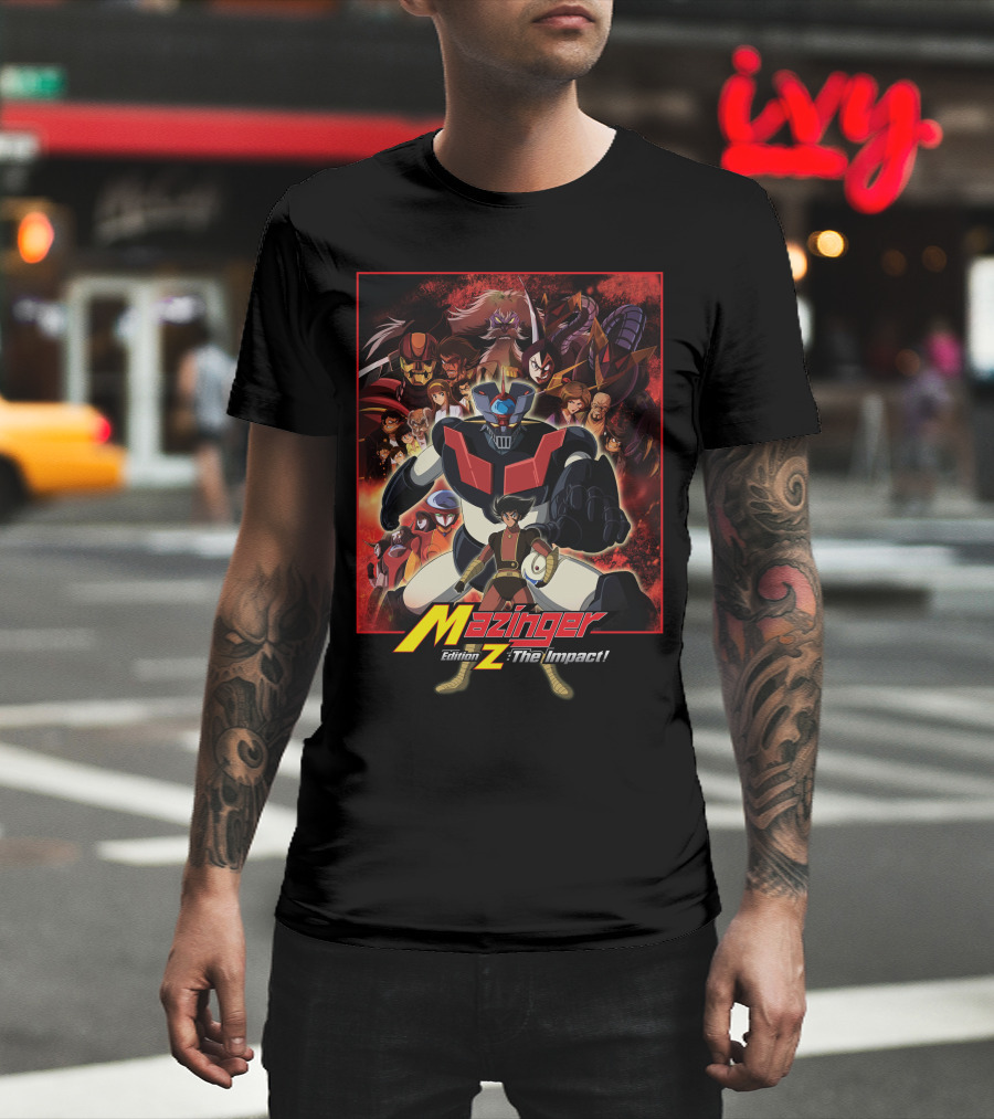Mazinger Edition Z The Impact Heroic Robot And Characters Collage T-Shirt