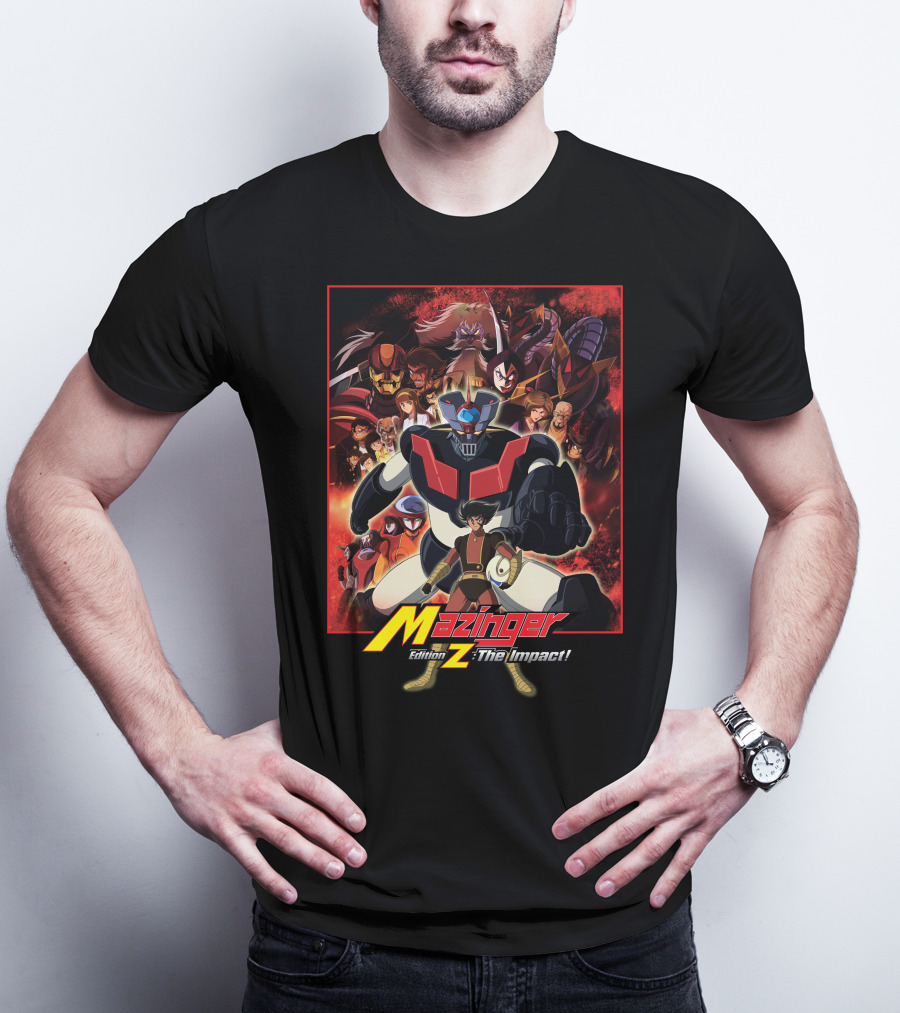 Mazinger Edition Z The Impact Heroic Robot And Characters Collage T-Shirt
