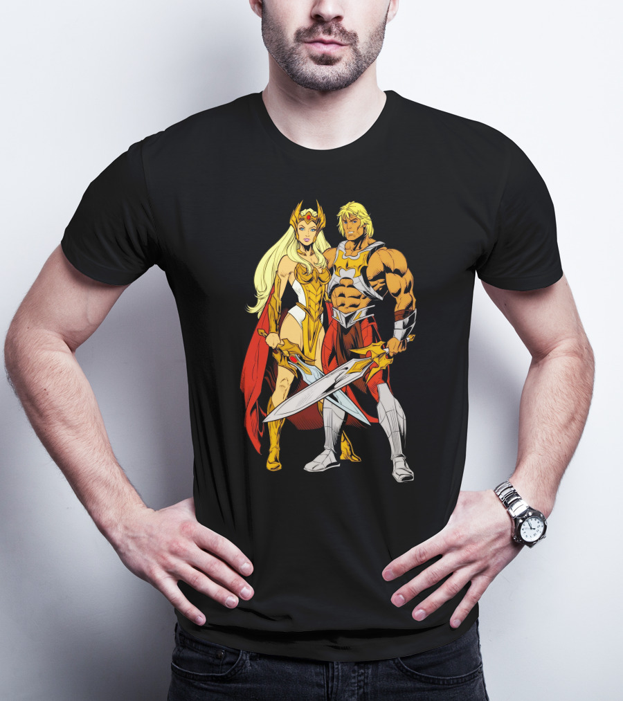 She Ra And He Man Powerful Alliance Masters Of The Universe T-Shirt