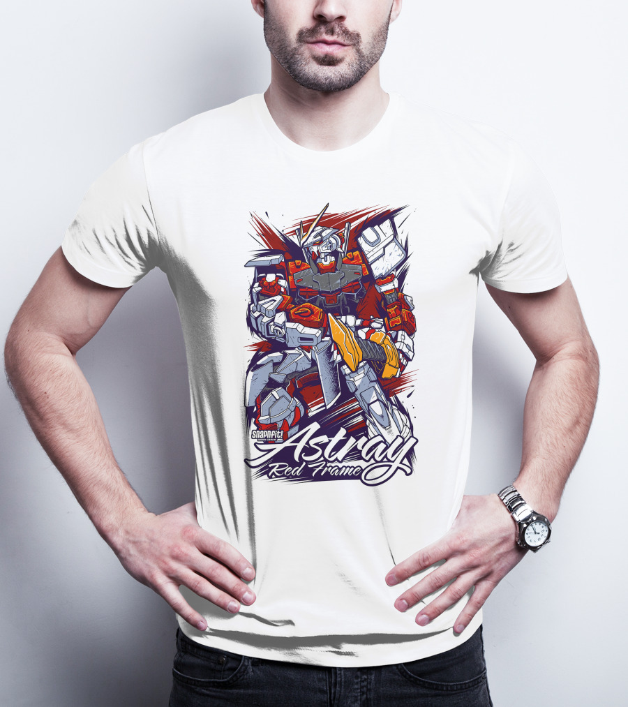 Astray Red Frame Snapfit Robot Warrior T-Shirt