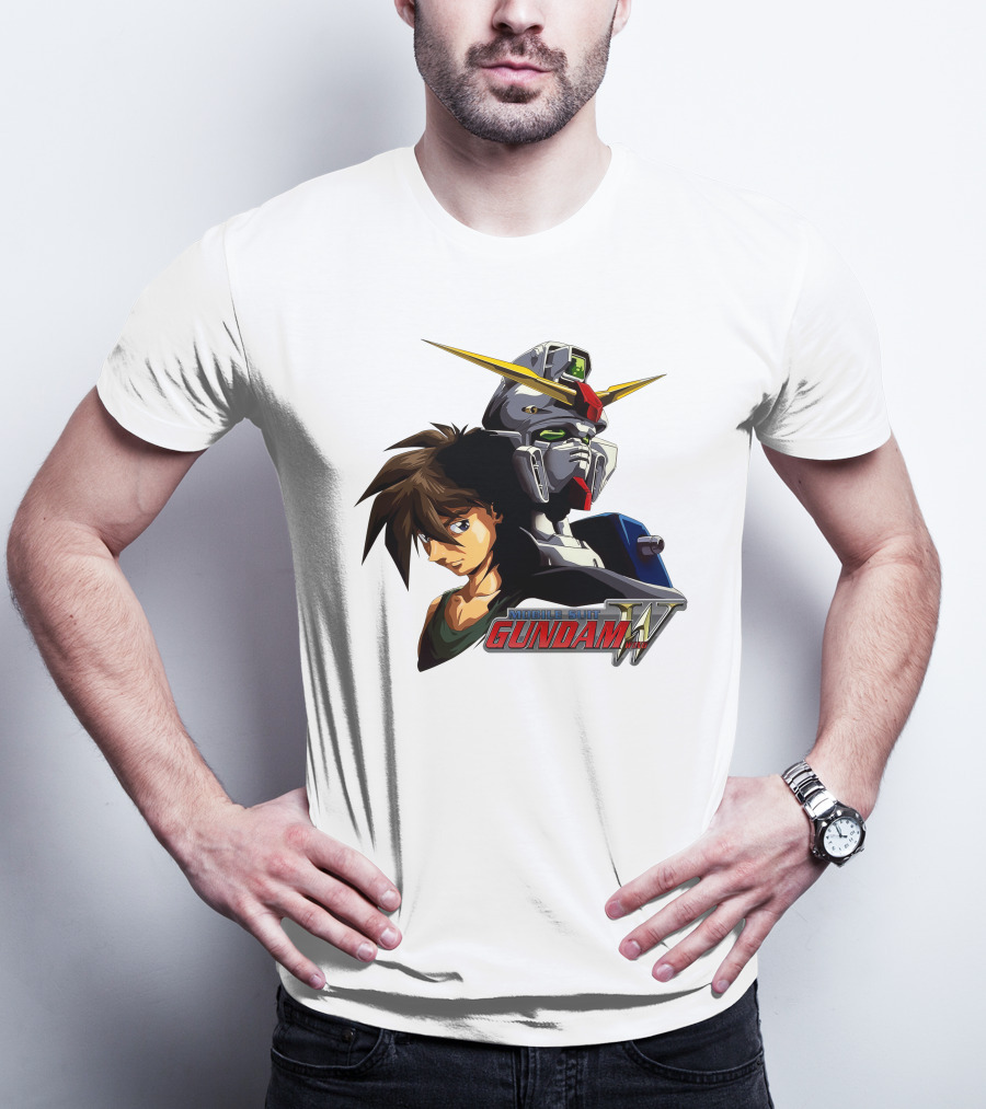 Mobile Suit Gundam Wing Hero And Robot T-Shirt