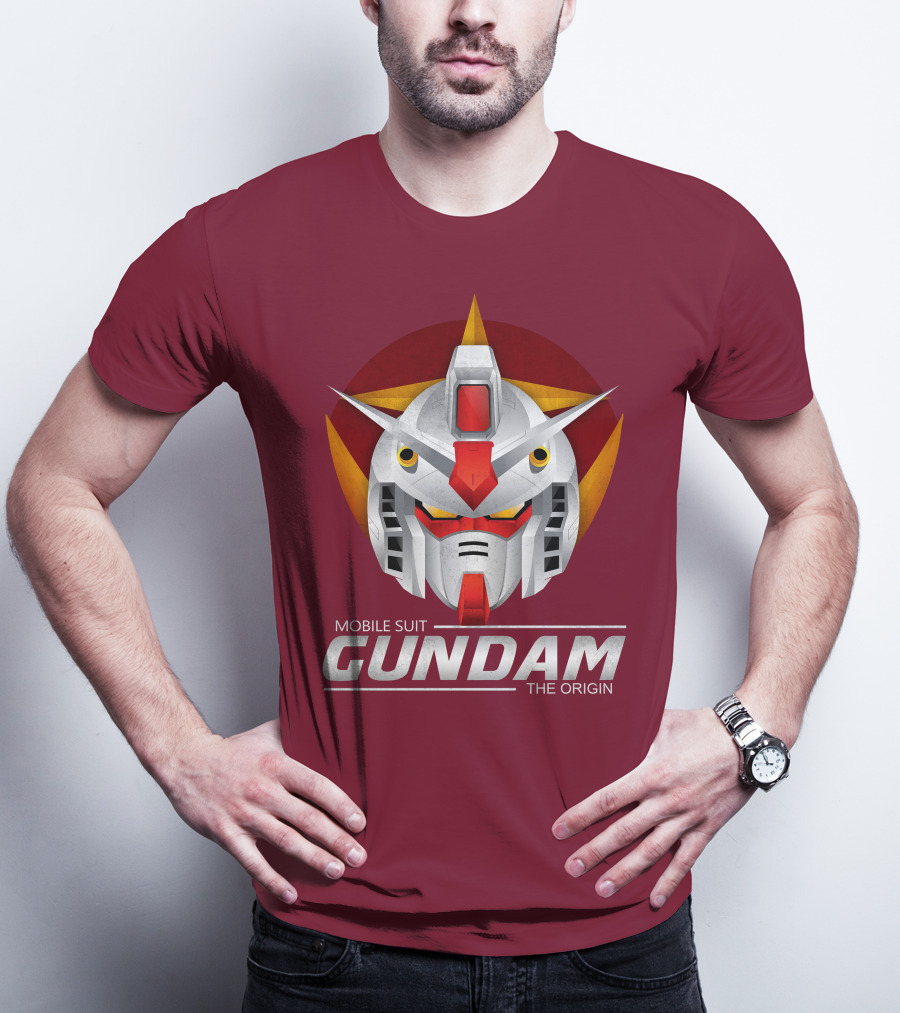 Mobile Suit Gundam The Origin Mecha Head T-Shirt