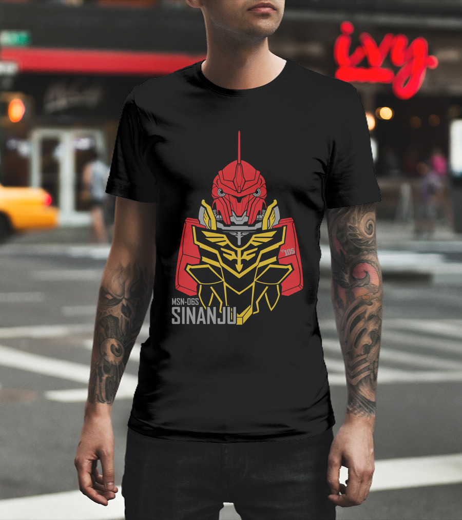 MSN-06S Sinanju Red Warrior Gundam T-Shirt